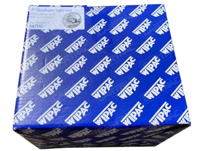 Wipac 7'' Round Metal Quadoptic Front Headlamp - RHD Vehicles – Gartrac